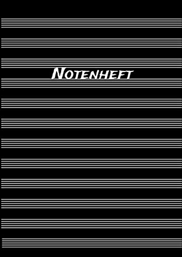 Notenheft: Musikheft mit 110 Seiten und 12 Breite Linien systemen ...