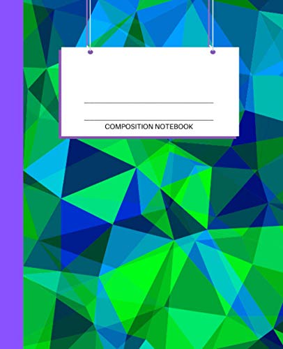 Composition Notebook: Abstract Crystals Kids' Home School Composition ...