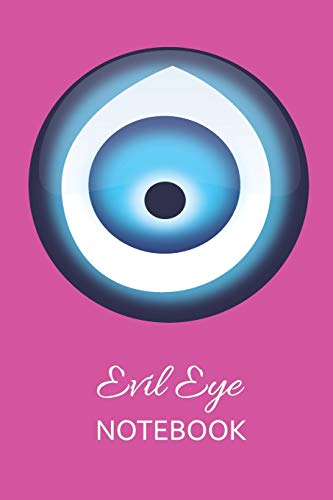 Evil Eye Notebook: Pink - Lined Notebook 6x9 White 120p by Good Mood ...