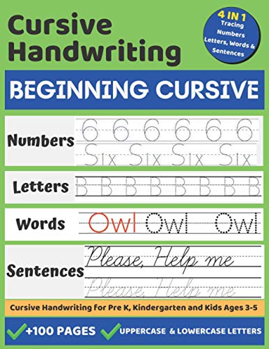 Cursive Handwriting: Beginning Cursive. Learning to Write in Cursive by ...