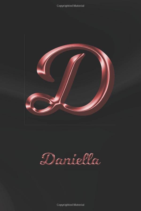 Daniella: Sketchbook | Blank Imaginative Sketch Book Paper | Letter D ...