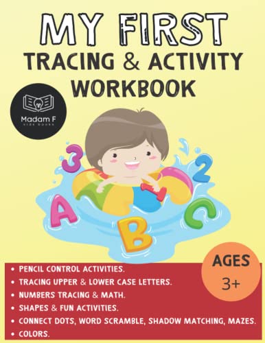 My First Tracing & Activity Workbook: Ages 3+, Pencil Controls ...