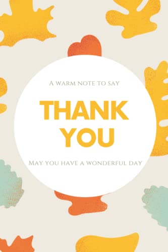 Thank You - Note Book (Themed Pages): Cute Autumn themed Notebook with ...