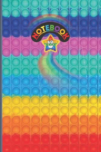 Pop it Notebook: Rainbow pop it fidget toy-themed Composition Notebook ...