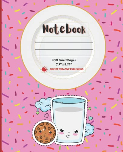 Cookies and Milk Themed Notebook: A Great Holiday Stocking Stuffer For ...