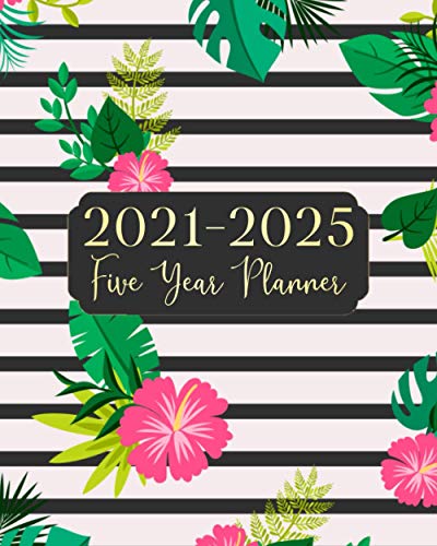 2021-2025 Five Year Planner: Nature 5 Year Planner 60 Months Calendar ...