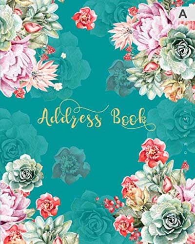 Address Book: 8x10 Contact Notebook Organizer | A-Z Alphabetical ...