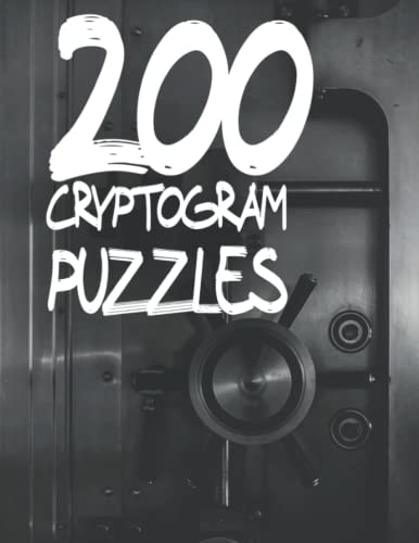 200 Cryptogram Puzzles: Decode Humorous Quotes by Solving Cryptogram ...