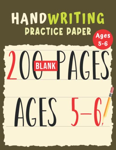 Handwriting Practice Paper: Writing Practice & Handwriting Practice for ...