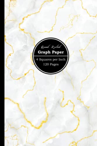 Quad Ruled Graph Paper: 4 Squares per Inch 120 Pages by Josephine ...