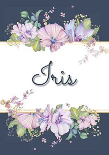 Iris: Carnet de notes A5 | Prénom personnalisé Iris | Cadeau d ...