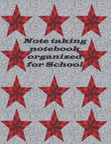 note taking notebook organized for school: notebook with a modern ...
