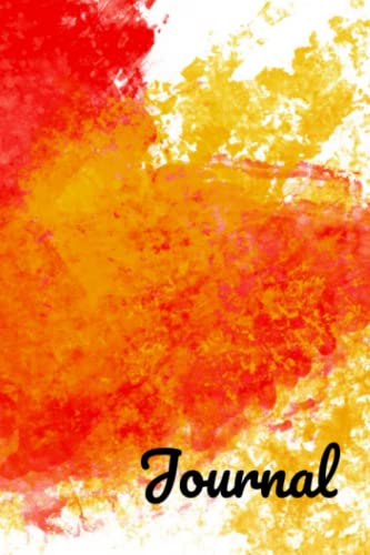 Journal: Vibrant Red and Orange Journal 100 Lined Pages by Elk River ...