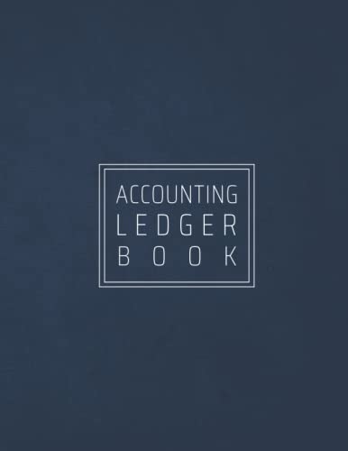 Accounting Ledger Book: Simple Blue Expense Tracker Notebook For ...