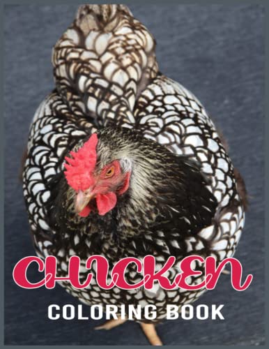 Chicken Coloring Book: Beautiful Chickens Coloring Book Colorful ...