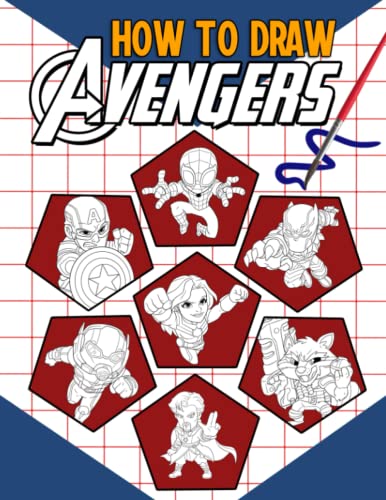 How To Draw Avengers: Lots Of Detailed Illustrations Designed ...