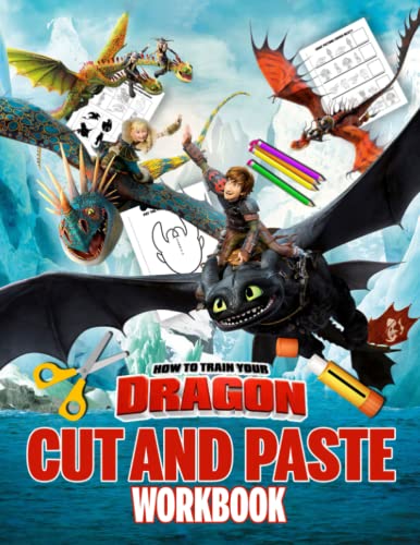 How To Train Your Dragon Cut And Paste Workbook: An Awesome Book For ...