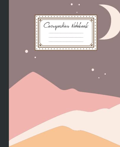 Aesthetic Composition Notebook.: College ruled lined paper notebook ...