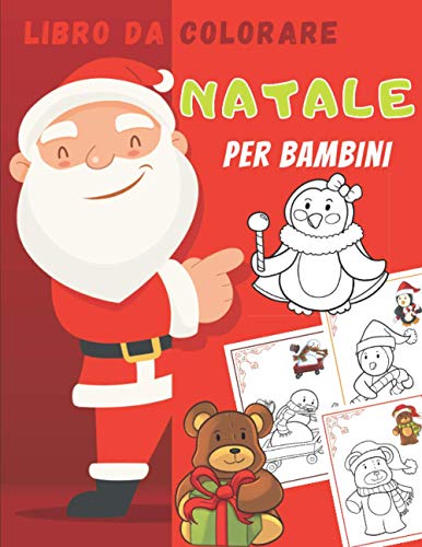 Libro Da Colorare Natale Per Bambini: Meravigliosi Disegni A Natale ...