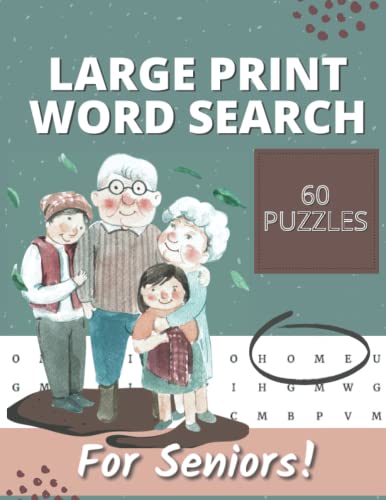Large Print Word Search For Seniors: Easy Word Search | Large Print ...