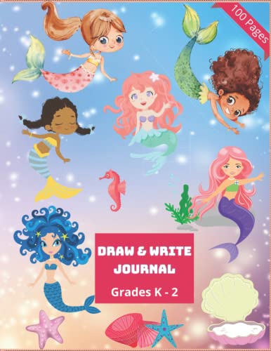 Draw and Write Journal - Mermaid Cover: Primary Story Journal - Mermaid ...
