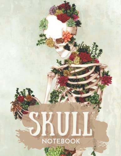 Skull Notebook: Premium Skull Composition Notebook 100 pages Notebook ...