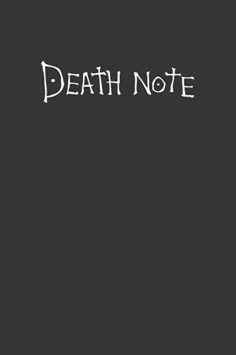 Death Note Livre/Cahier Anime Style 6x9" - Papier Ligné - 100 Pages ...
