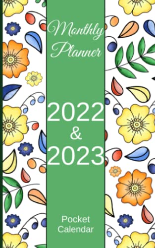 2 Year Pocket Calendar 2022-2023: Pocket Calendar 2022-2023 for Purse ...