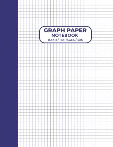 Graph paper notebook: 5x5 Quad Ruled Graph Paper Composition Notebook ...