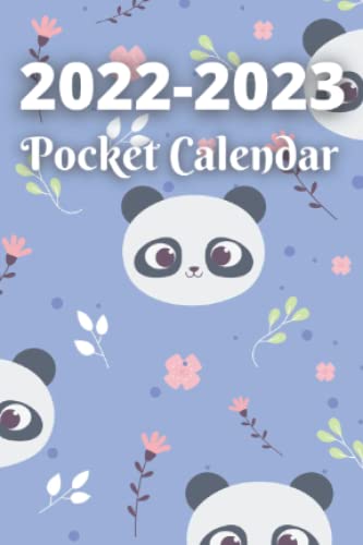 Pocket Calendar 2022-2023 for Purse: Bear Theme , 2 Year Pocket ...
