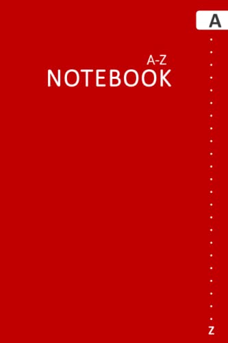 Alphabetical Notebook: A To Z Index Notebook Lined Journal | 6 Pages ...