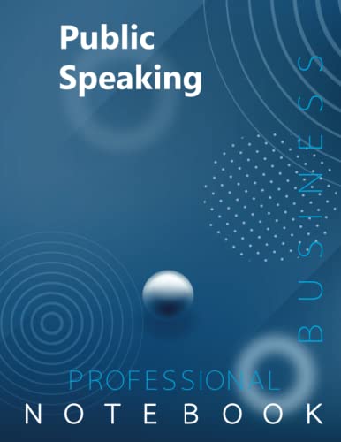 Public Speaking (Business) Notebook, Business & Management Professional ...