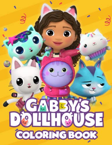 Gabby’s Dollhouse Coloring Book: High Quality JUMBO Coloring Book For ...