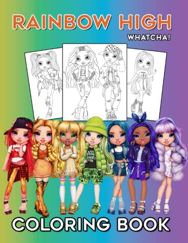 Rainbow High Coloring Book: Adorable Dolls Illustrations For Kids ...
