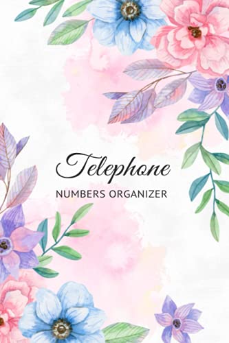 Telephone Numbers Organizer: Blank Phone Books with Alphabet Index ...
