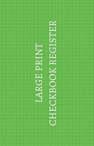 Large Print Checkbook Register: Easy-to-Read Check Ledger by Low Vision ...