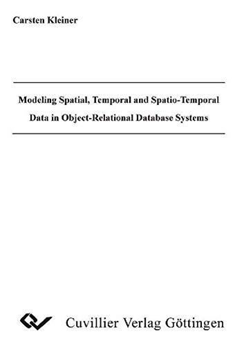 Modeling Spatial Temporal And Spatio Temporal Data In Object