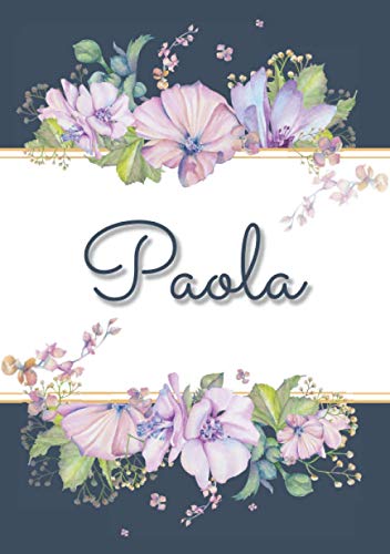 Paola: Carnet de notes A5 | Prénom personnalisé Paola | Cadeau d ...