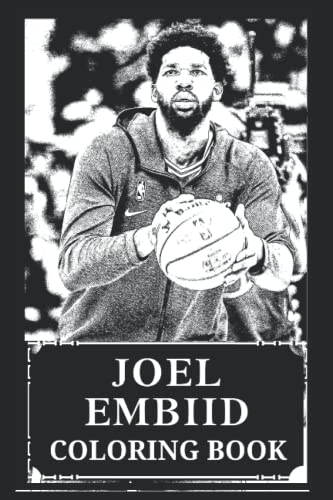 Joel Embiid Coloring Book: Great Stress Relief and Relaxation Joel ...