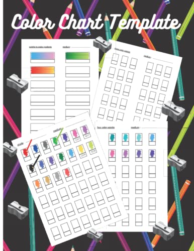 Color Chart Template: Create your color chart in one and the same book ...