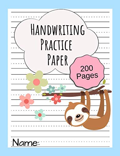 Handwriting Practice Paper: Writing Paper for Kids, Kindergarten ...