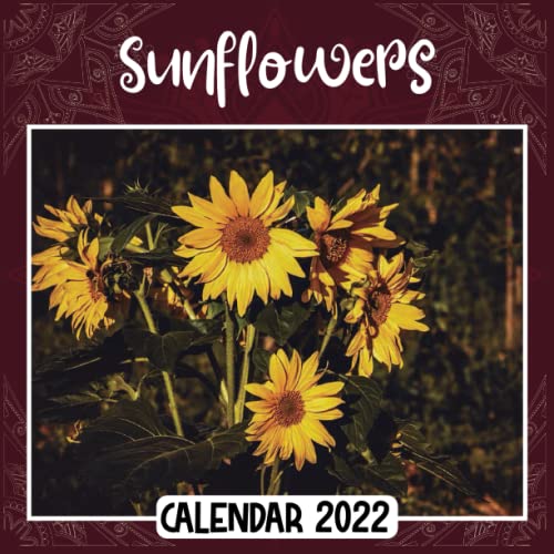 Sunflowers 2022 Calendar: Sunflowers mini calendar 2022 2023 ...
