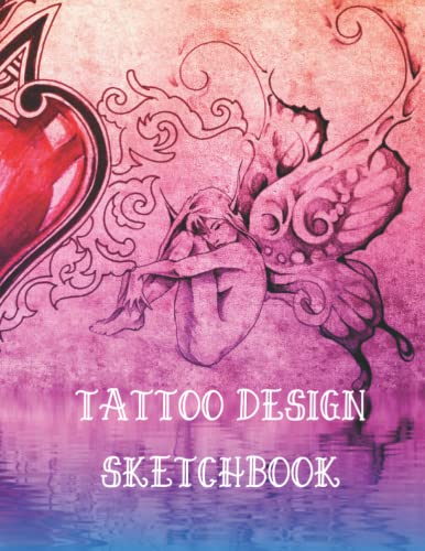 Tattoo Design Sketchbook: 100 (8.5" x 11") sketch book pages for tattoo ...