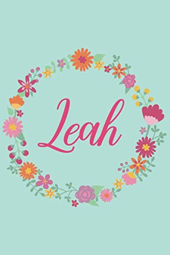 Leah: Personalized Name Journal Writing Notebook For Girls and Women ...