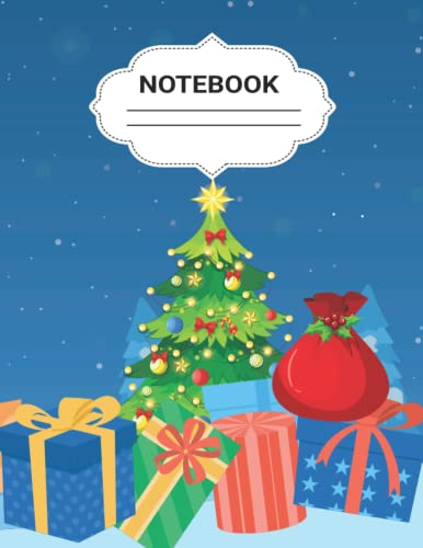 notebook: Notebook Wide Ruled Merry Christmas Composition Notebook Kids ...