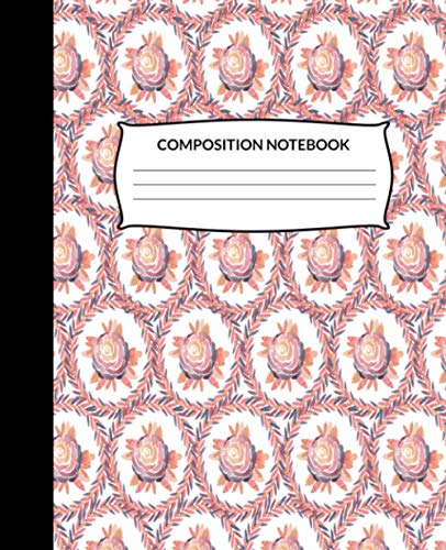 Composition Notebook: Wide Ruled Lined Paper Notebook Journal by Pretty ...