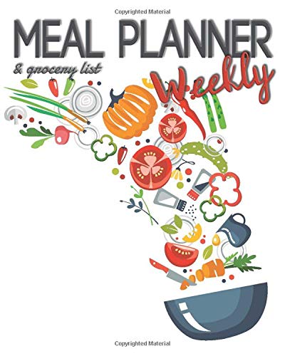 Weekly meal planner and grocery list notebook: Groceries and Meal ...