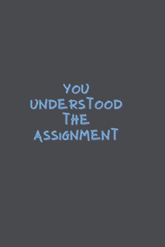 You Understood The Assignment: Gen Z Gifts Idea With Slang Meme Quote 100 Pages Dotted Gift For ...