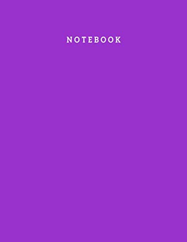 Notebook: Large Blank White Paper Unlined Notebook Journal - Unlined ...