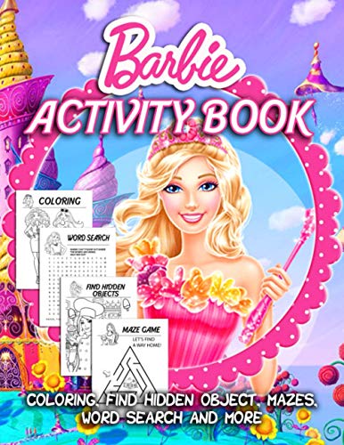 Barbie Activity Book: Amazing Activity Book For Kids To Stimulate Their ...